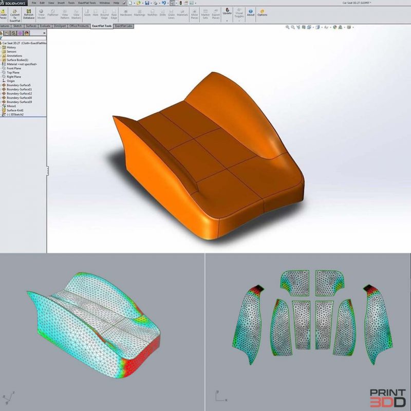 ExactFlat is Software for 3D to 2D Digital Pattern Making | 3DD Digital Fabrication เครื่องพิมพ์ ...