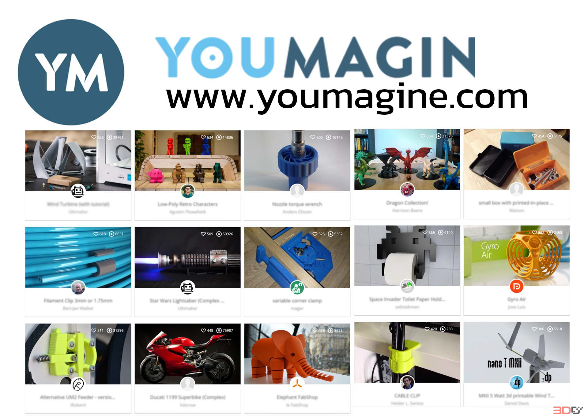 รวมสุดยอด 12 เว็บไซต์ดาวน์โหลด 3D Model ฟรี!! | 3DD Digital Fabrication ...