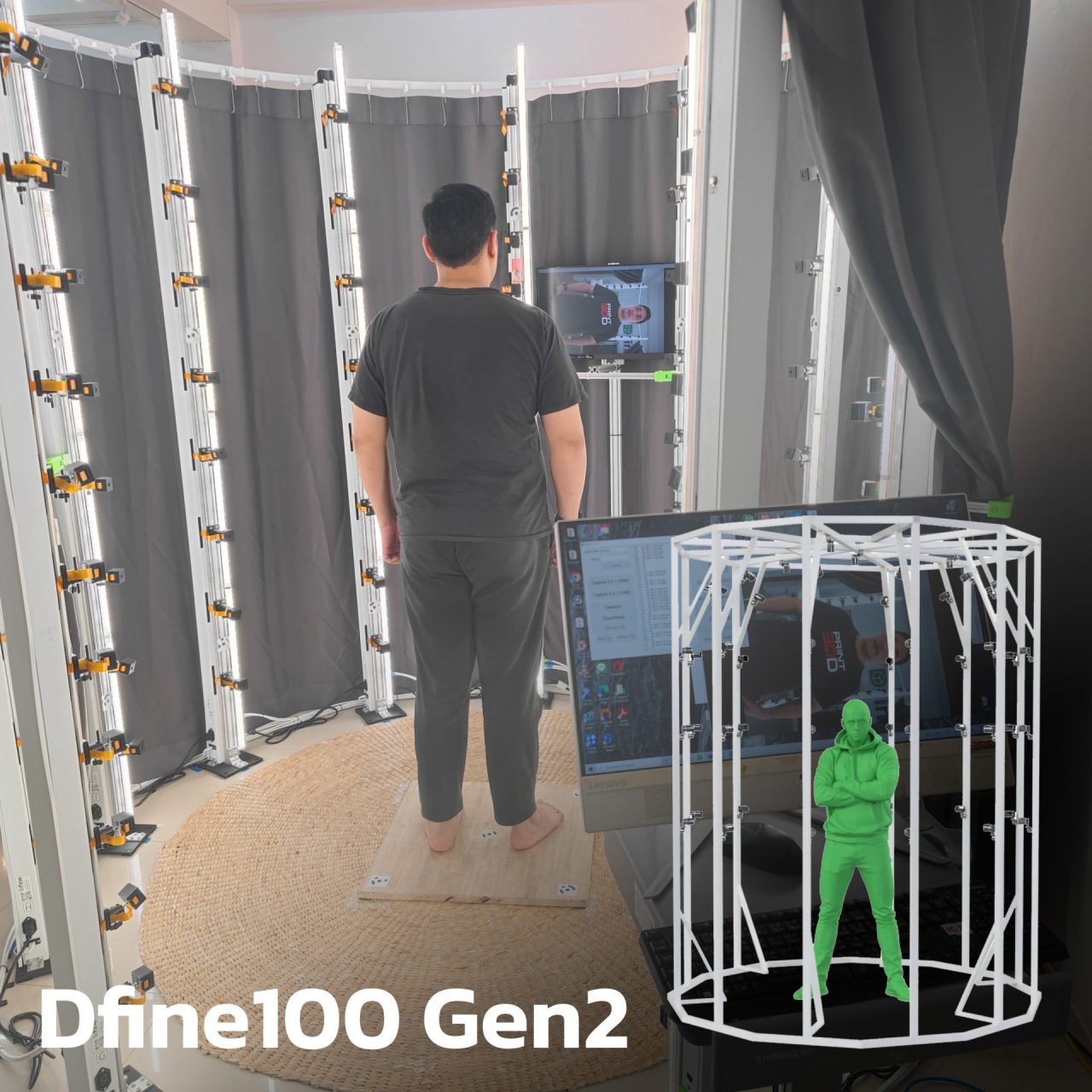 Dfine100 Gen2 Photogrammetry 3D Scanner System (กล้อง 100ตัว) | 3DD ...