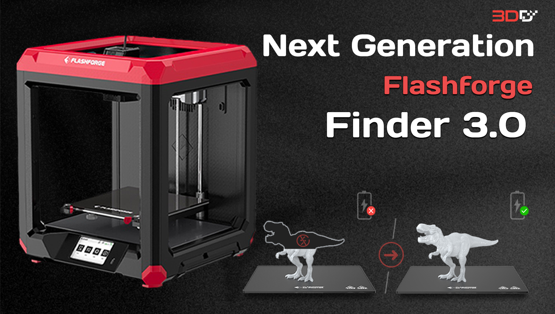 เปิดตัว 3D printer Flashforge Finder 3.0 Next gernaretion มีอะไรอัพเดท ...