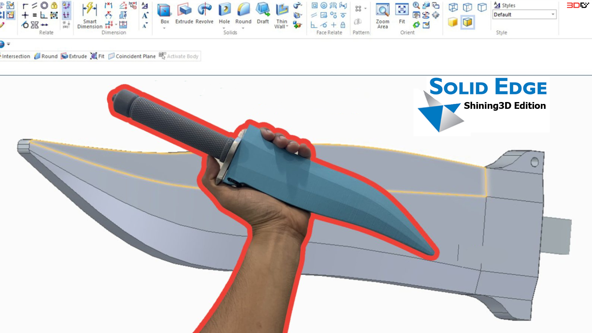 Reverse Engineer : ปลอกมีดพลาสติก | 3DD Digital Fabrication เครื่องพิมพ์3มิติ สแกนเนอร์ เลเซอร์