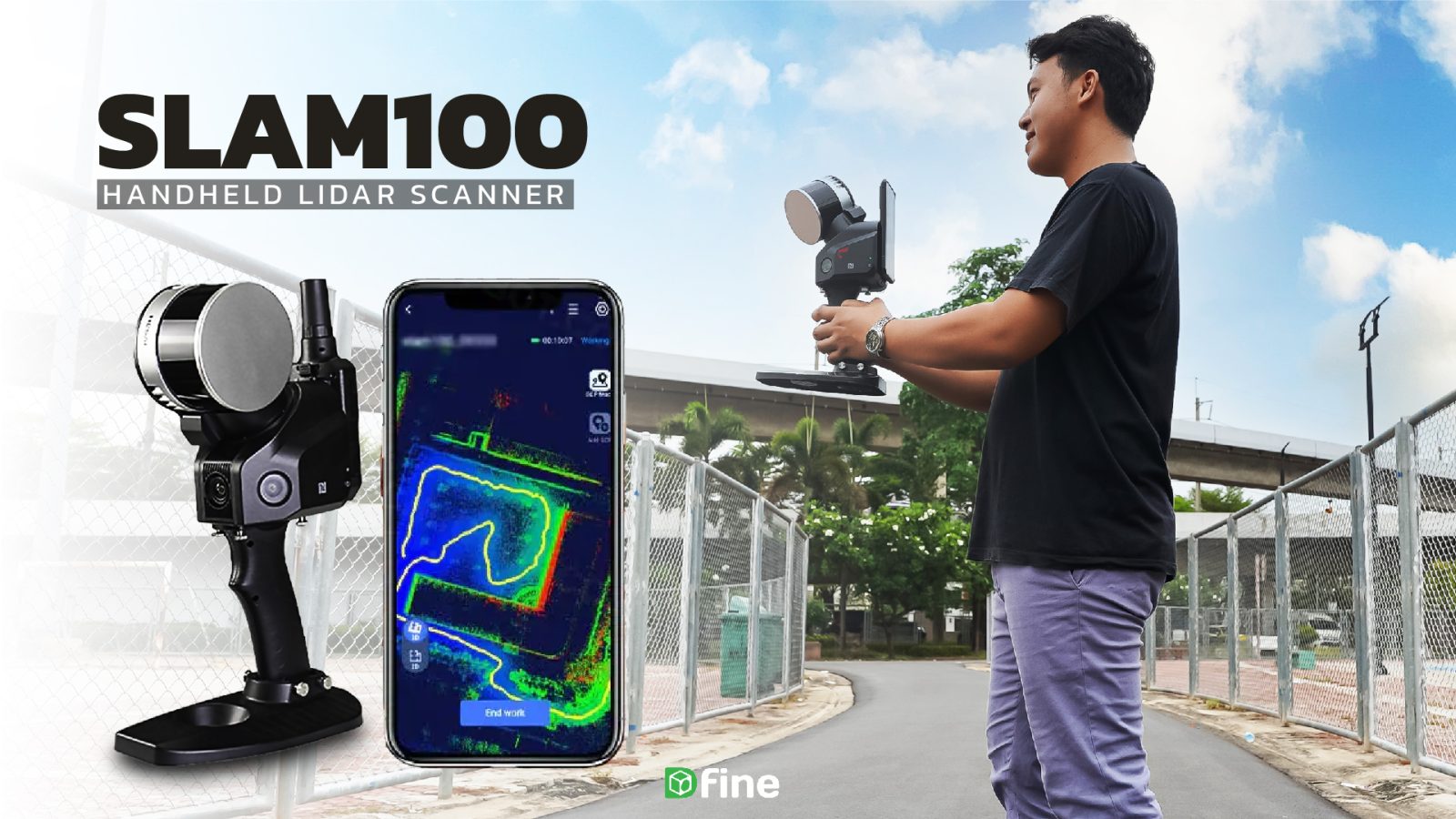 SLAM100 Handheld Lidar Scanner | Space Capture แบบมือถือระดับโปรเครื่อง ...