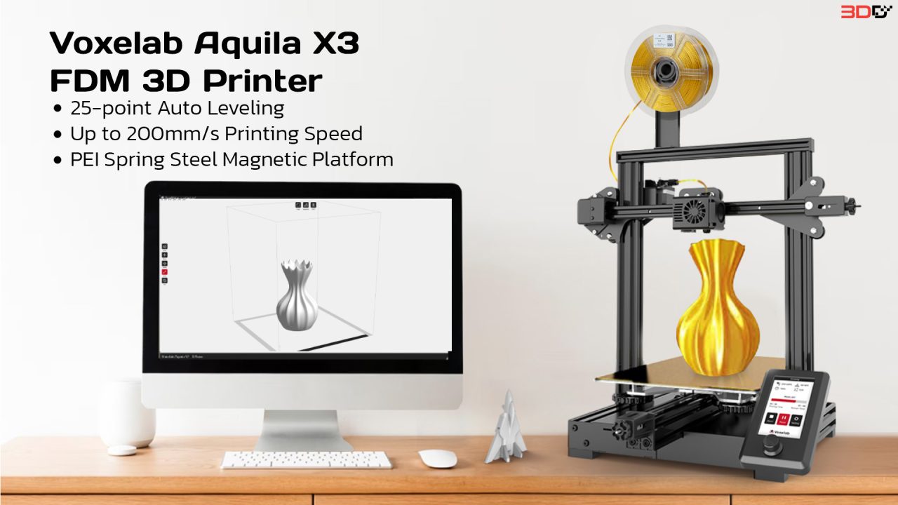 Voxelab Aquila X3 FDM 3D Printer ใช้ง่าย ฟังชั่นเพียบ ไม่ถึงหมื่น | 3DD ...