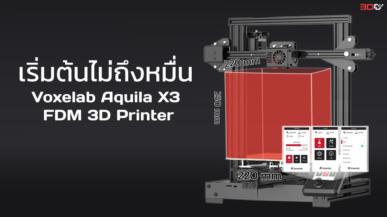 Voxelab Aquila X3 FDM 3D Printer ใช้ง่าย ฟังชั่นเพียบ ไม่ถึงหมื่น | 3DD ...