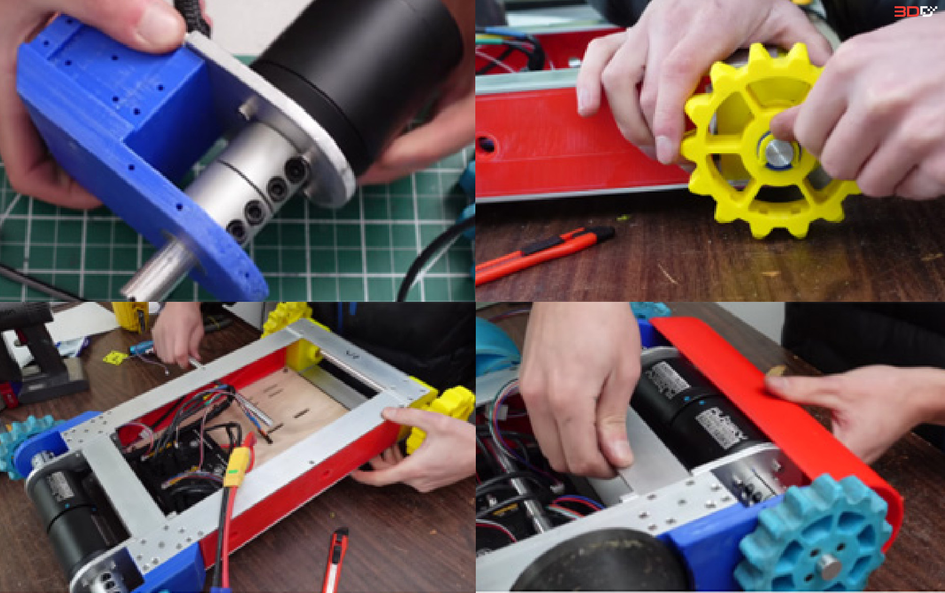 ยานพาหนะติดตาม RC tracked ที่เร็วที่สุดจาก 3D Printer | 3DD Digital ...