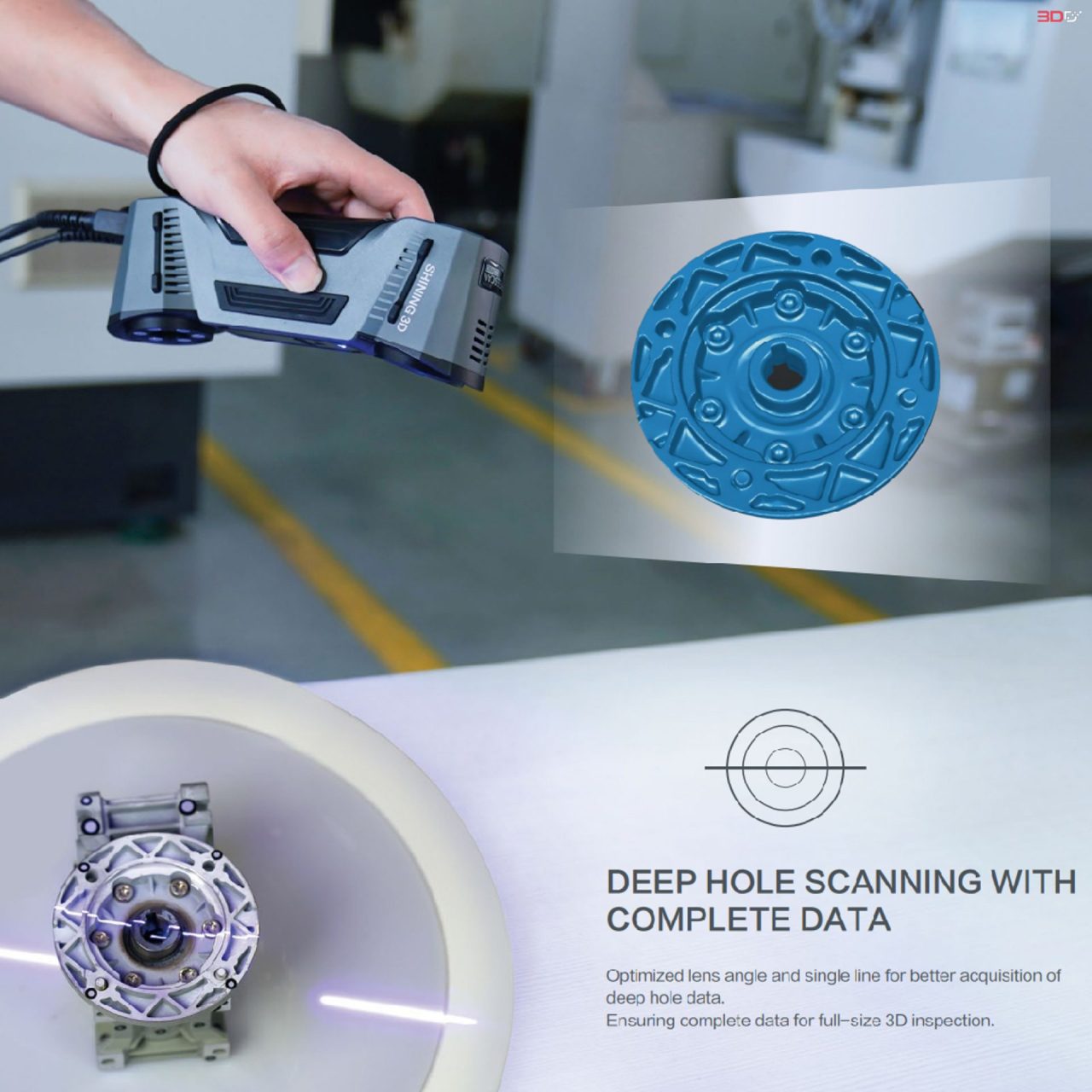 FreeScan Combo – 3D Scanner Hybrid Light Source and Multifunctional ...