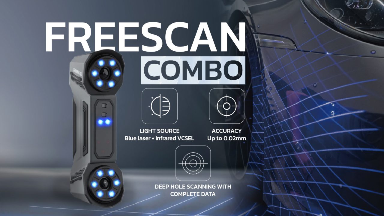 FreeScan Combo – 3D Scanner Hybrid Light Source and Multifunctional ...