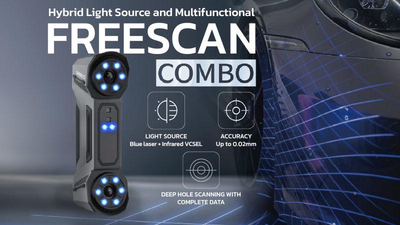 FreeScan Combo – 3D Scanner Hybrid Light Source and Multifunctional ...