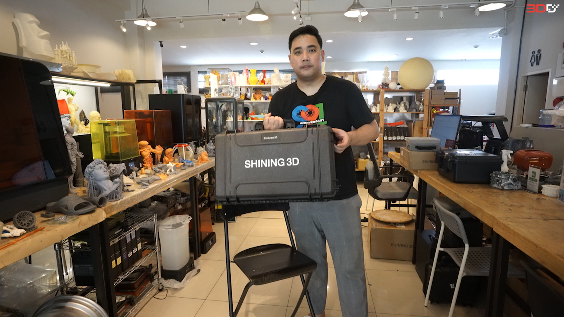 Unbox Einscan H2 3D Scanner สแกนเก็บสี ได้สวยสมจริง คมชัด Full Color ...