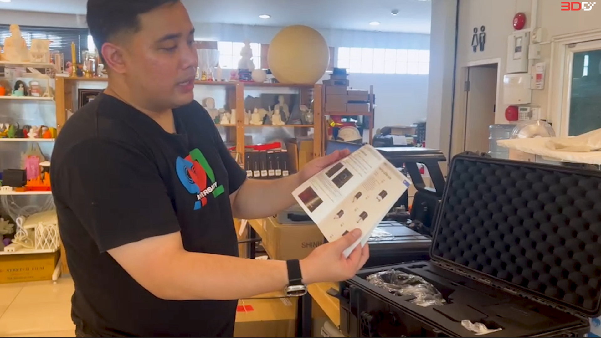 Unbox Einscan H2 3D Scanner สแกนเก็บสี ได้สวยสมจริง คมชัด Full Color ...