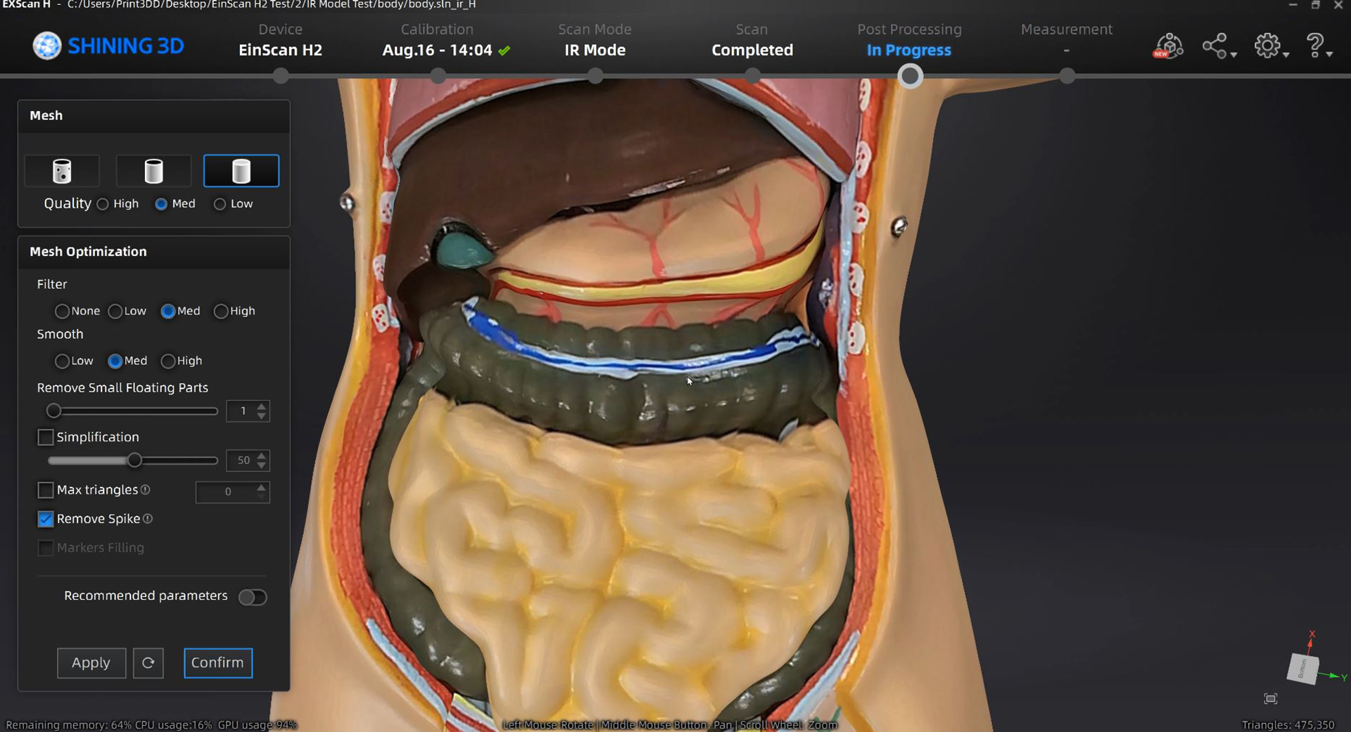 Unbox Einscan H2 3D Scanner สแกนเก็บสี ได้สวยสมจริง คมชัด Full Color ...