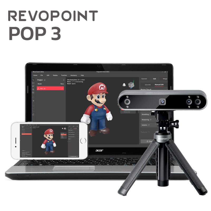 Revopoint POP 3 Handheld 3D Scanner with Color | 3DD Digital ...