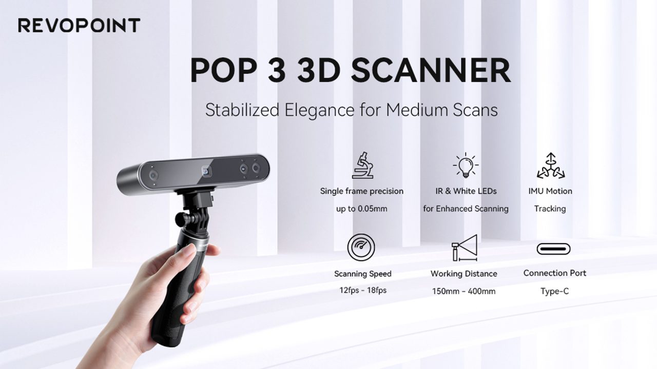 Revopoint POP 3 Handheld 3D Scanner with Color | 3DD Digital ...