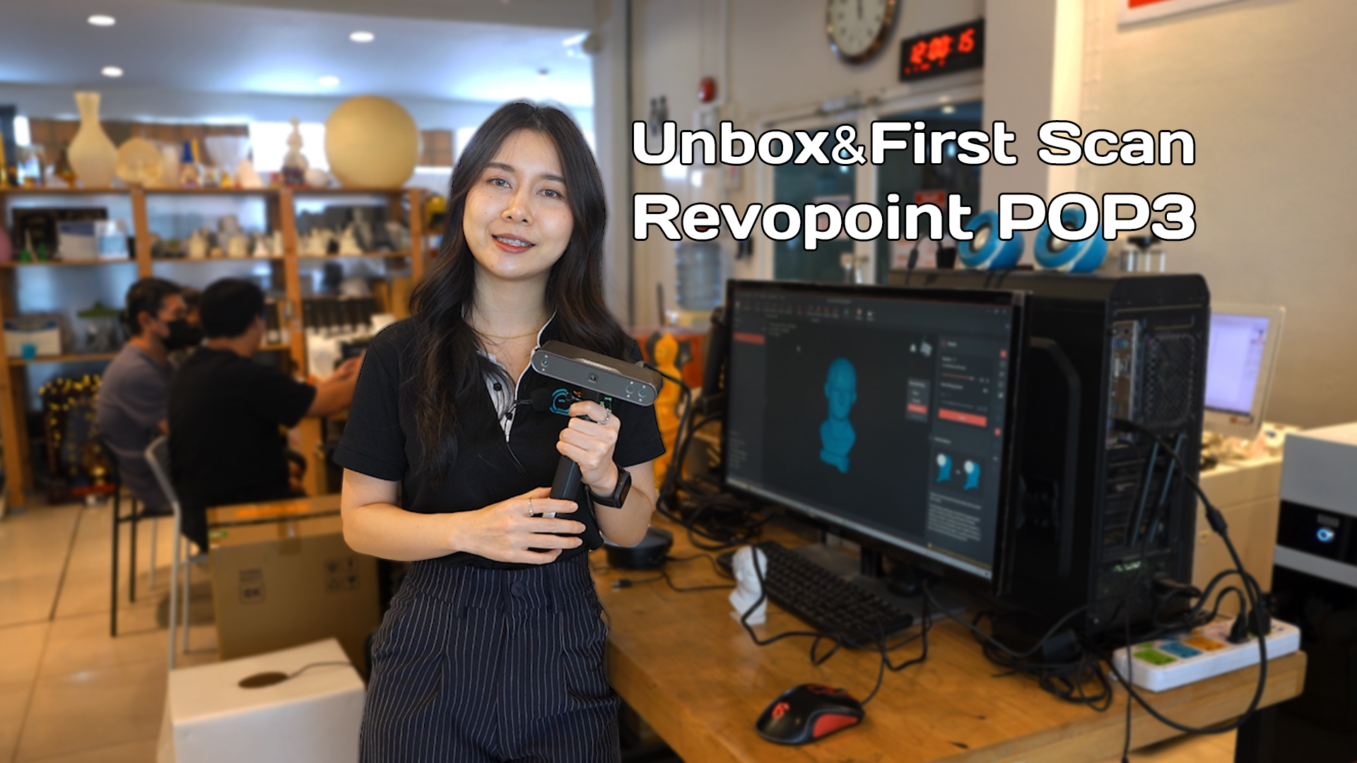 แกะกล่อง ใช้งานครั้งแรกกับ Revopoint Pop 3 Handheld 3D Scanner With ...