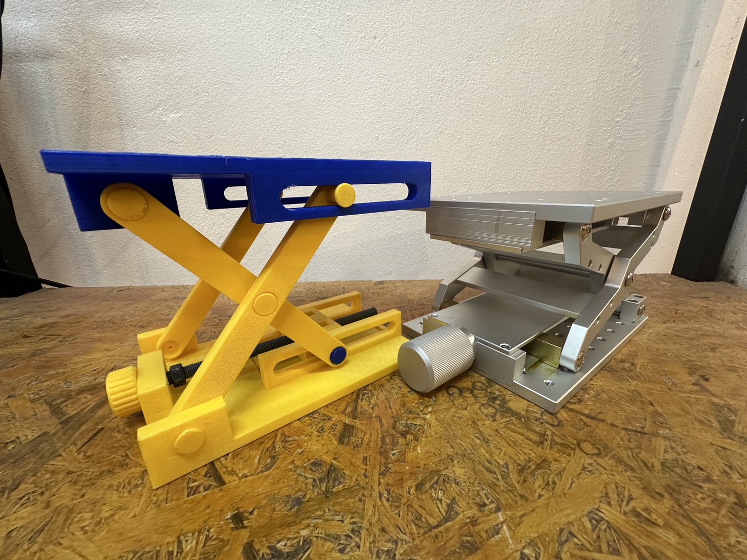 ลิฟต์ขากรรไกรแบบปรับมือใช้งานได้จริงทำจาก (Scissor Lift) 3D Printer ...