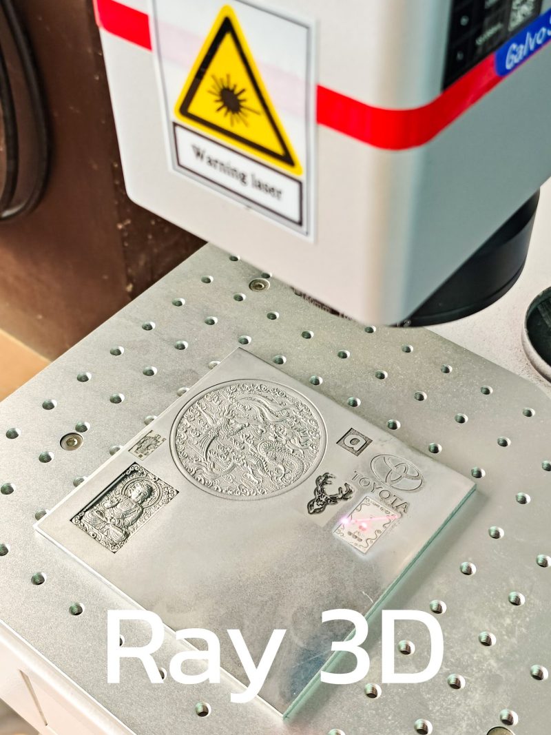 RAY MARK 3D Station 60Wเครื่องแกะสลักเลเซอร์ 3มิติ Engrave Laser Fiber ...