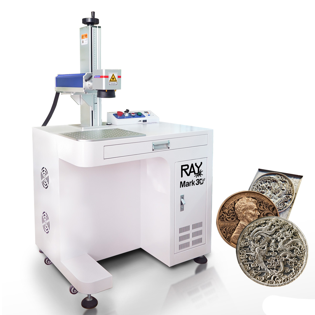 RAY MARK 3D Station 60Wเครื่องแกะสลักเลเซอร์ 3มิติ Engrave Laser Fiber ...