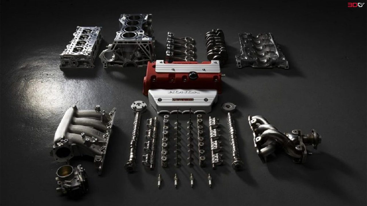 สแกนเครื่องยนต์ K20 ขวัญใจสหายชาว Honda เพื่อนำไปทำการวางแนวท่อไอเสีย ...