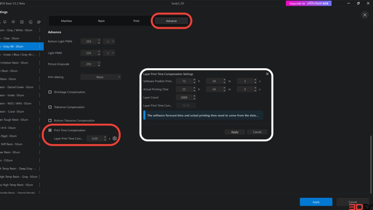 Chitubox V2 : คำนวนเวลาปริ้นงานคลาดเคลื่อนแก้ยังไง? | 3DD Digital Fabrication เครื่องพิมพ์3มิติ ...
