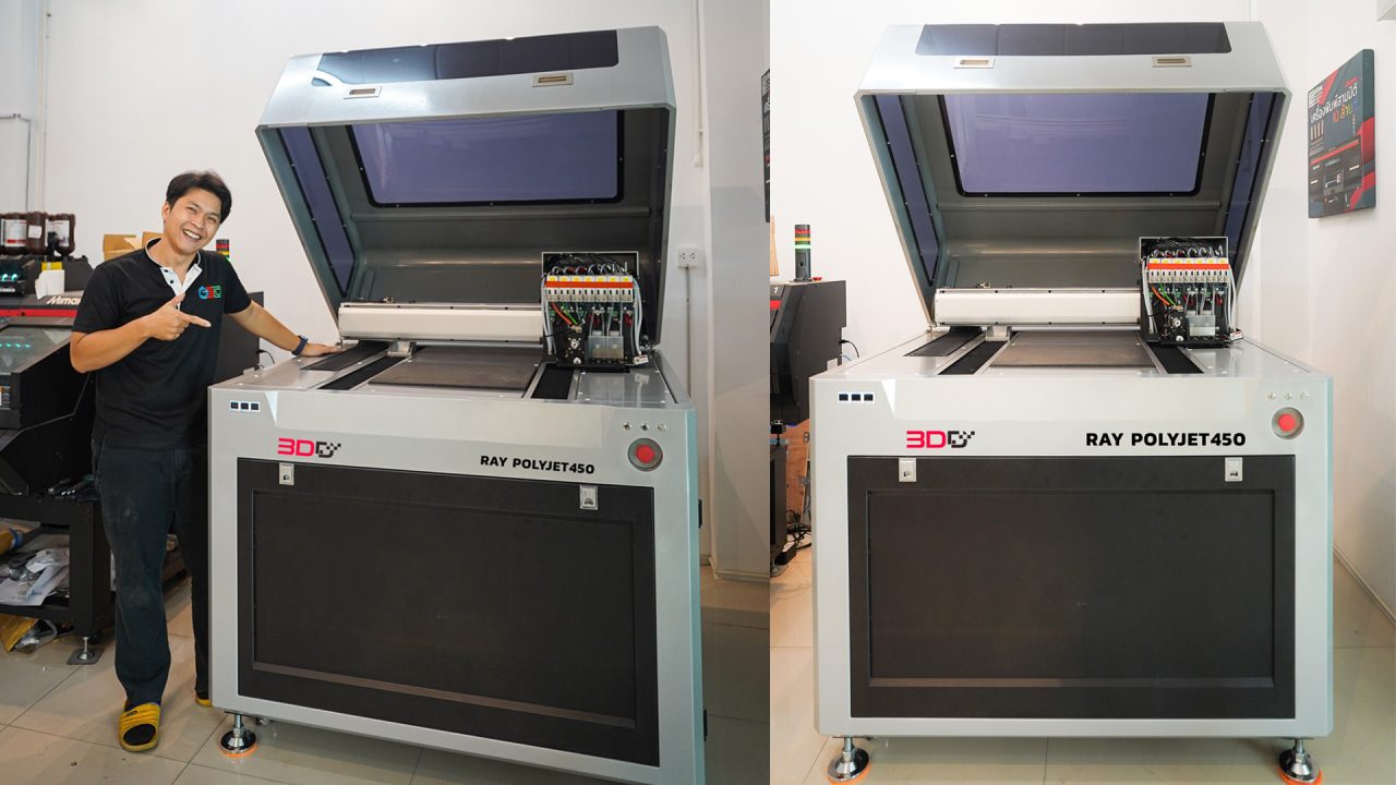 Ray PolyJet 450 เครื่องพิมพ์ 3มิติระบบ UV ลงสี CMYK ในตัว | Full Color ...