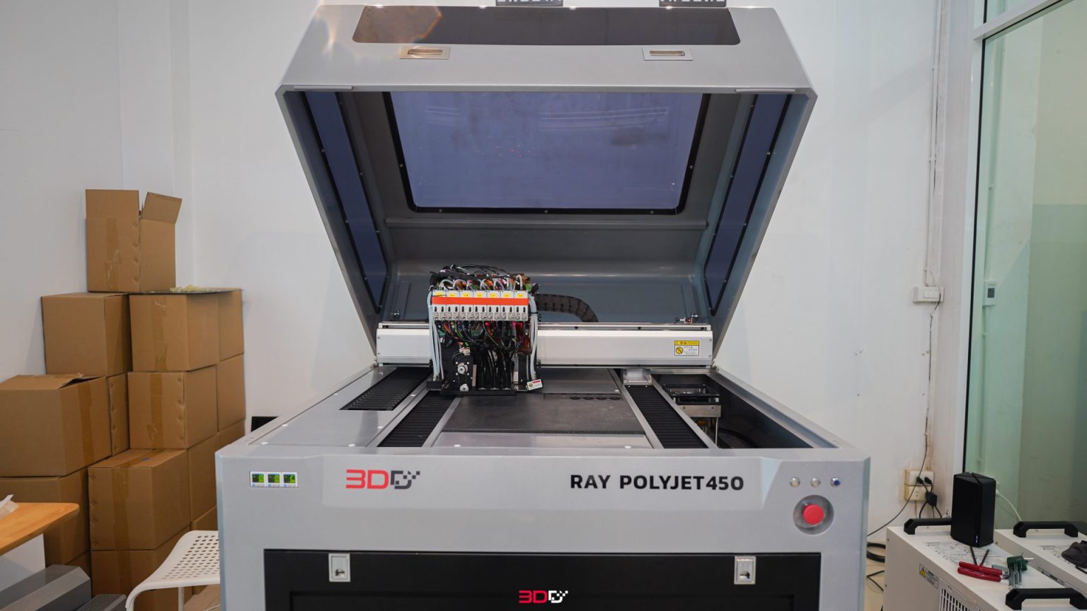 Ray PolyJet 450 เครื่องพิมพ์ 3มิติระบบ UV ลงสี CMYK ในตัว | Full Color ...