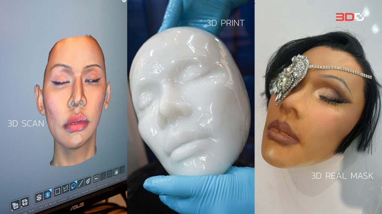 เบื้องหลังขั้นตอนทำหน้ากากคนจริง! ด้วย 3D Scan & Print | Super Real 3D Mask | 3DD Digital ...