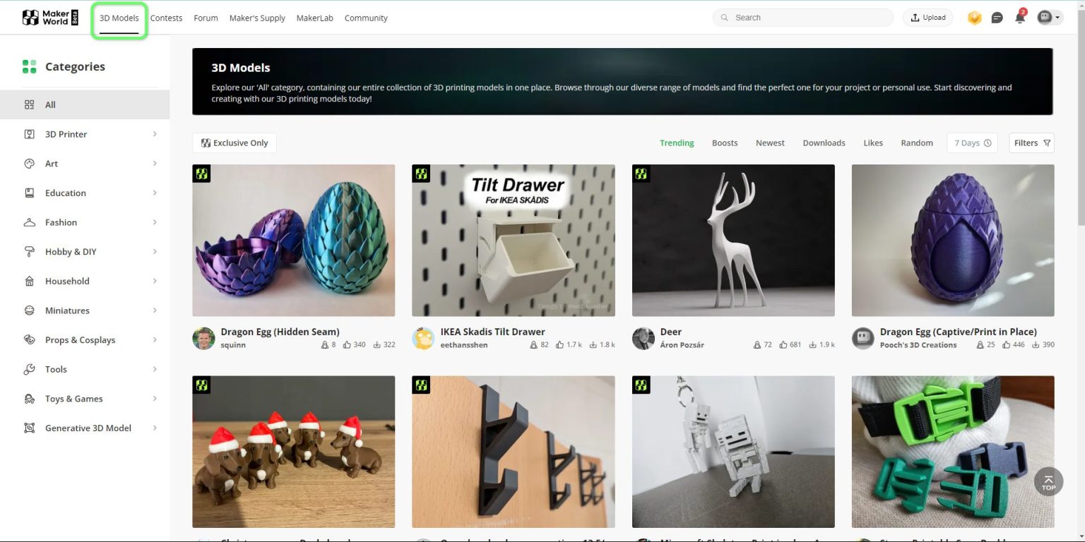 MakerWorld – เป็นมากกว่าเว็บโหลดโมเดลฟรี | 3DD Digital Fabrication ...
