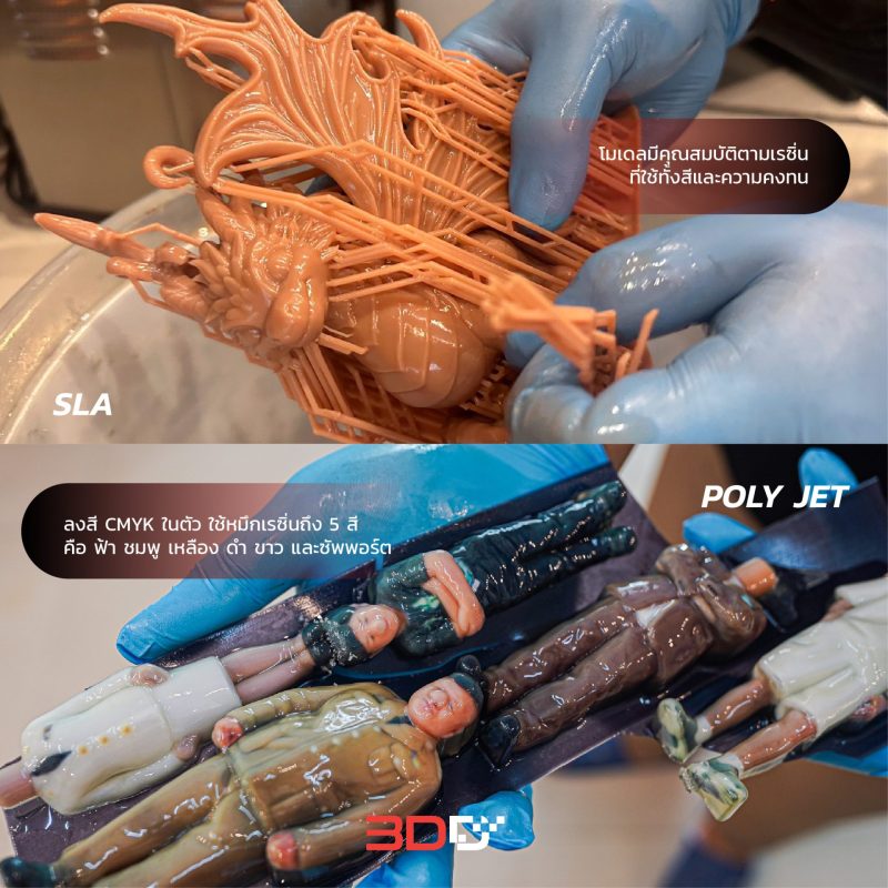 เครื่องพิมพ์ 3มิติ “โมเดลเรซิ่นทั่วไป Vs โมเดลเรซิ่นลงสี” ต่างกัน ...