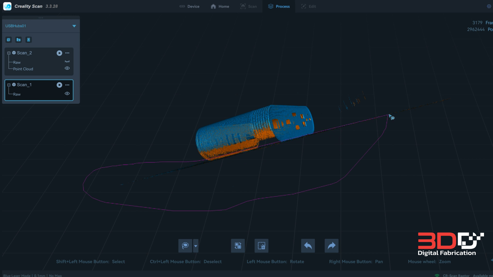 Raptor X 3D Scanner : สแกน USB Hub Adapter สำหรับการทำงาน Reverse Engineering | 3DD Digital ...
