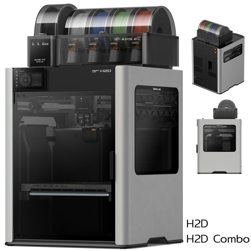 Bambu Lab H2D | 3D Printer 2หัวฉีด 350 x 320 x 325มม รองรับเลเซอร์ ...