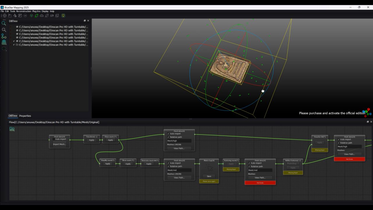 สร้างโมเดล 3D เสมือนจริงด้วย BlueStar Mapping + Einscan Pro HD Industrial pack | 3DD Digital ...